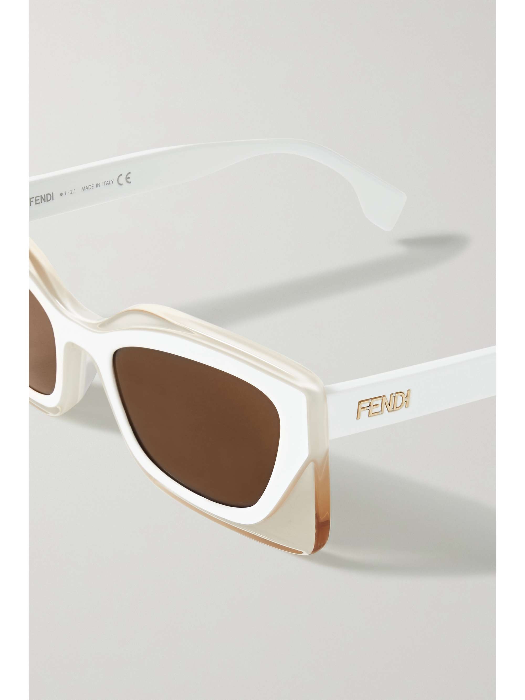 Fendi Eyewear Cat Eye Acetate Sunglasses Net A Porter