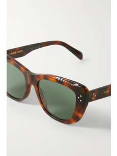 CELINE EYEWEAR Cat-eye tortoiseshell acetate sunglasses | NET-A-PORTER