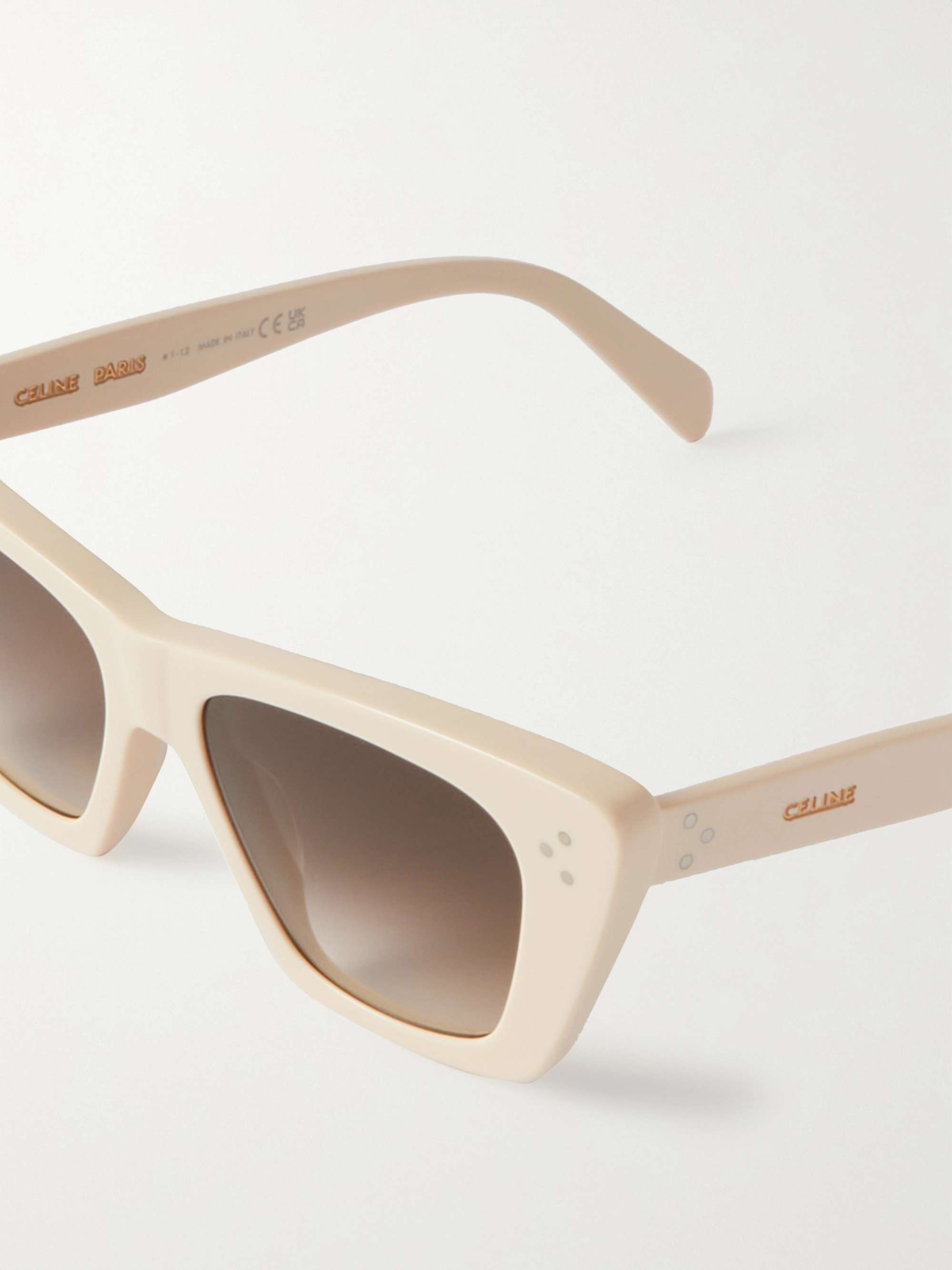 Celine Eyewear Cat Eye Acetate Sunglasses Net A Porter