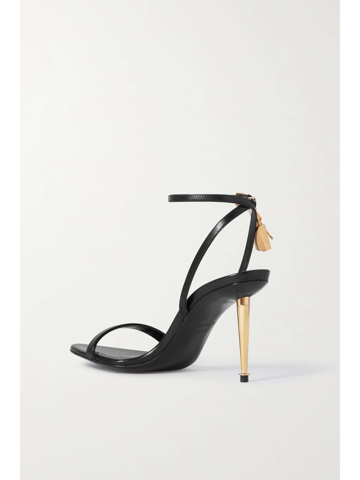 TOM FORD Padlock leather sandals | NET-A-PORTER