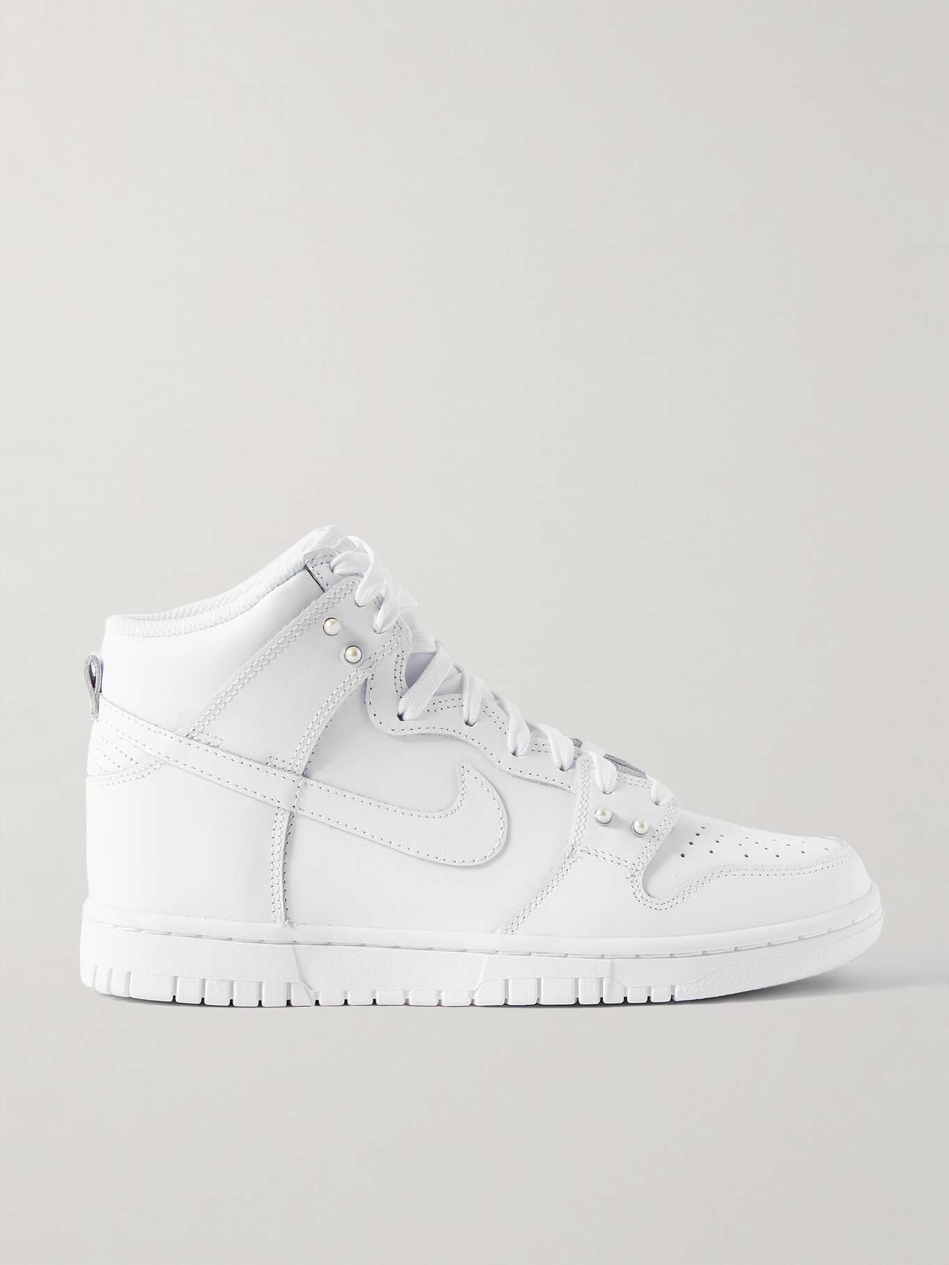 NIKE Dunk High embellished leather high-top sneakers | NET-A-PORTER