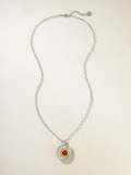 BUCCELLATI Blossom sterling silver and gold-plated, jasper and diamond necklace | NET-A-PORTER