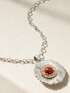 BUCCELLATI Blossom sterling silver and gold-plated, jasper and diamond necklace | NET-A-PORTER