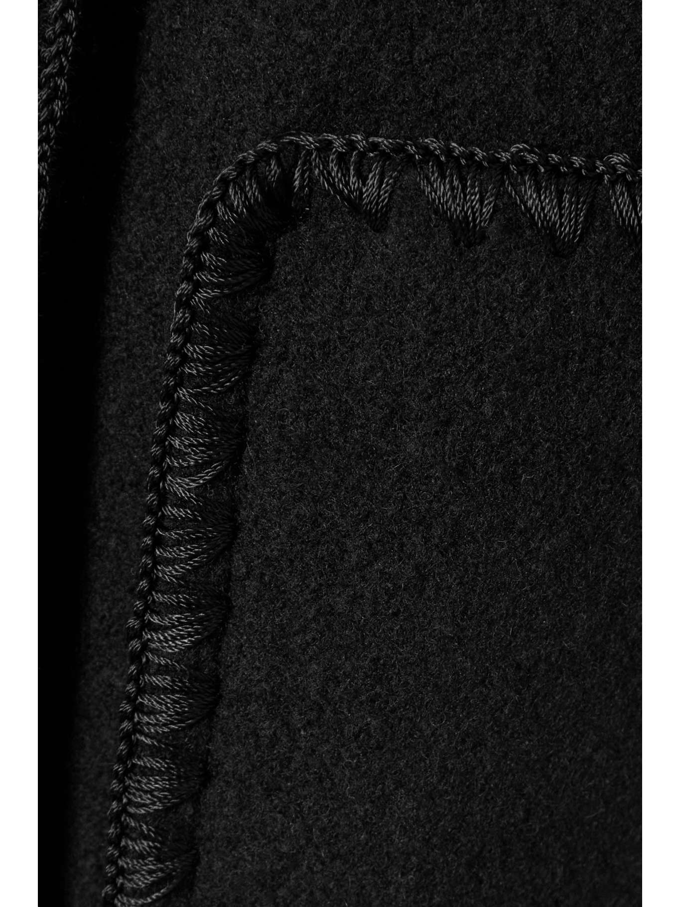 TOTEME Draped fringed wool-blend jacket | NET-A-PORTER