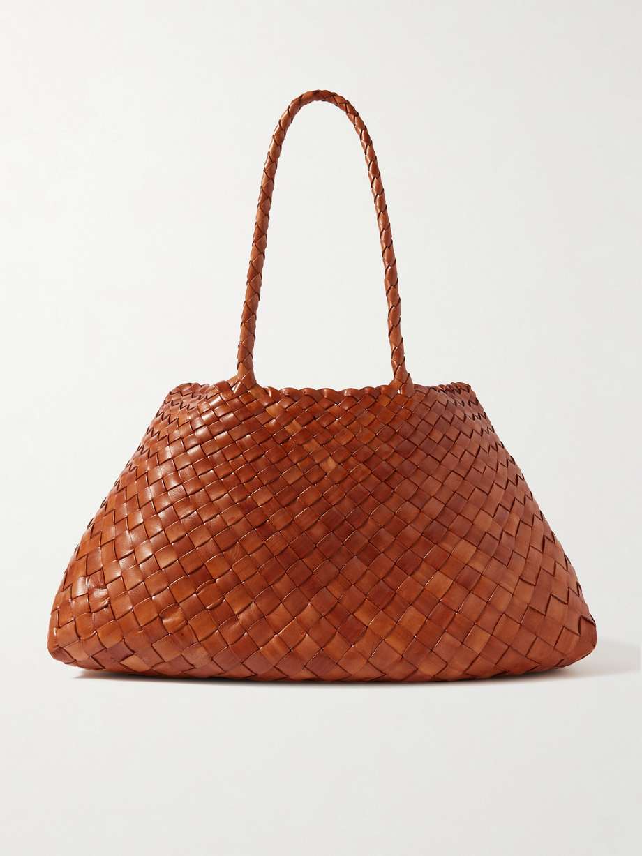 DRAGON DIFFUSION Santa Croce Big woven leather tote bag | NET-A-PORTER