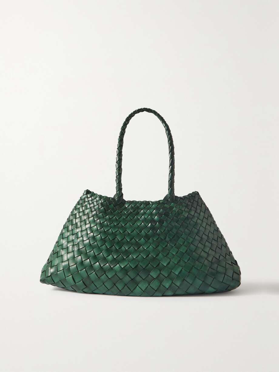 DRAGON DIFFUSION Santa Croce Big woven leather tote | NET-A-PORTER