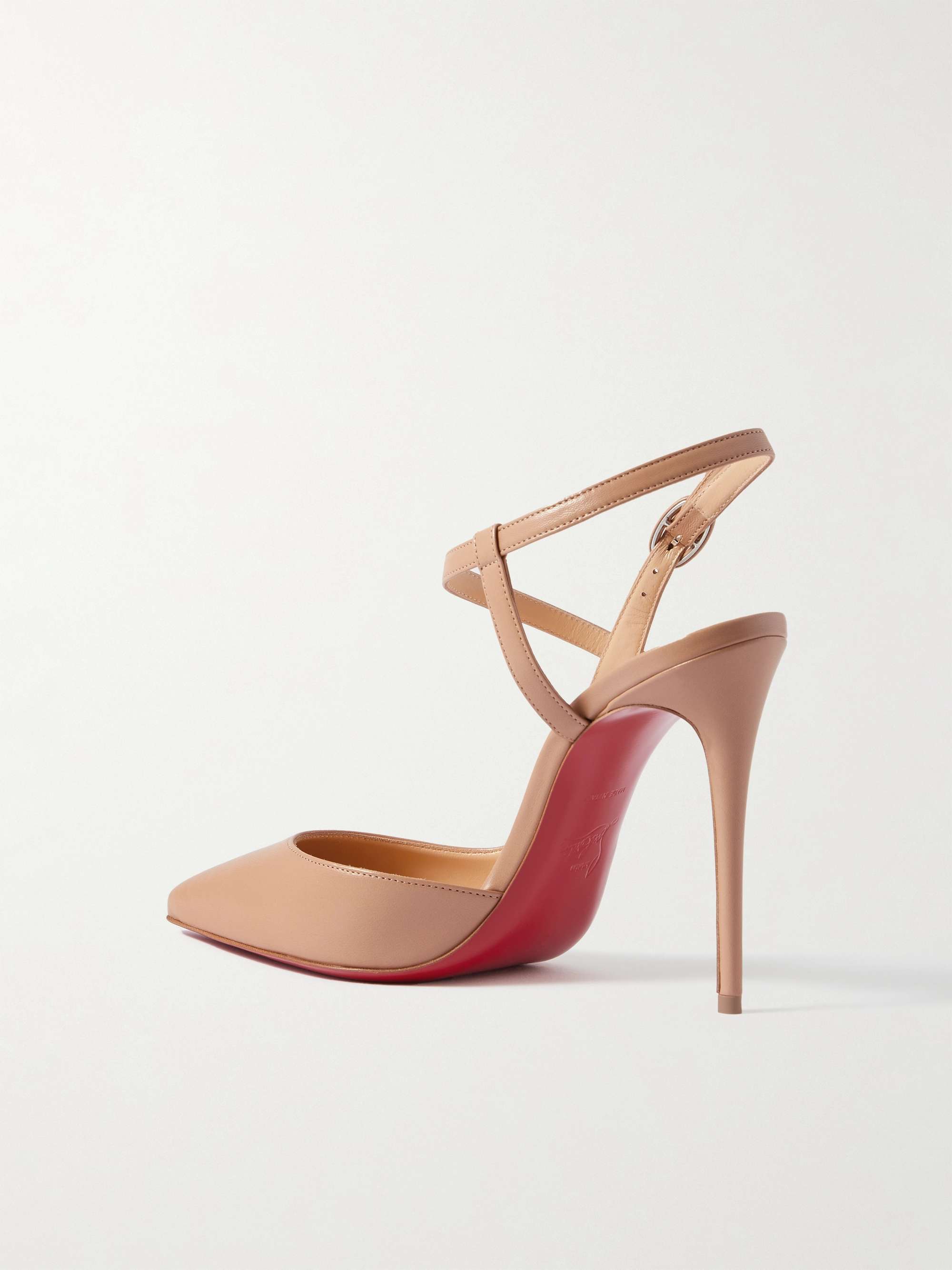 CHRISTIAN LOUBOUTIN Jenlove 100 leather slingback pumps | NET-A-PORTER