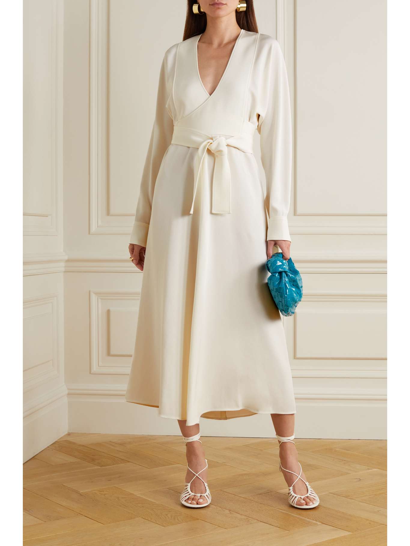 VICTORIA BECKHAM Cady wrap dress | NET-A-PORTER
