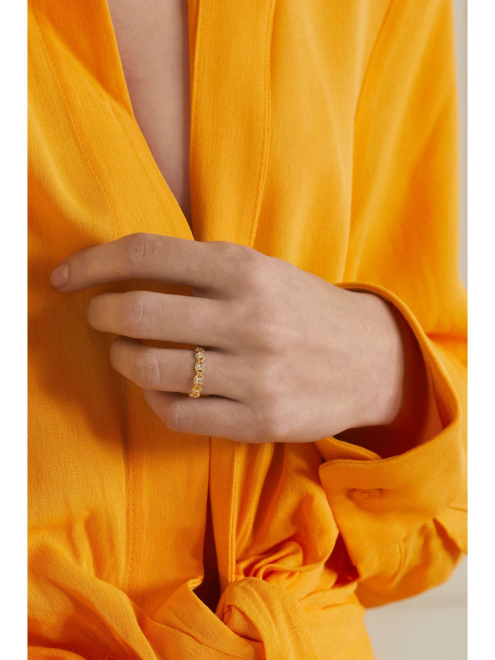 Lady 18-karat recycled gold laboratory-grown diamond ring | KIMAÏ | 네타포르테