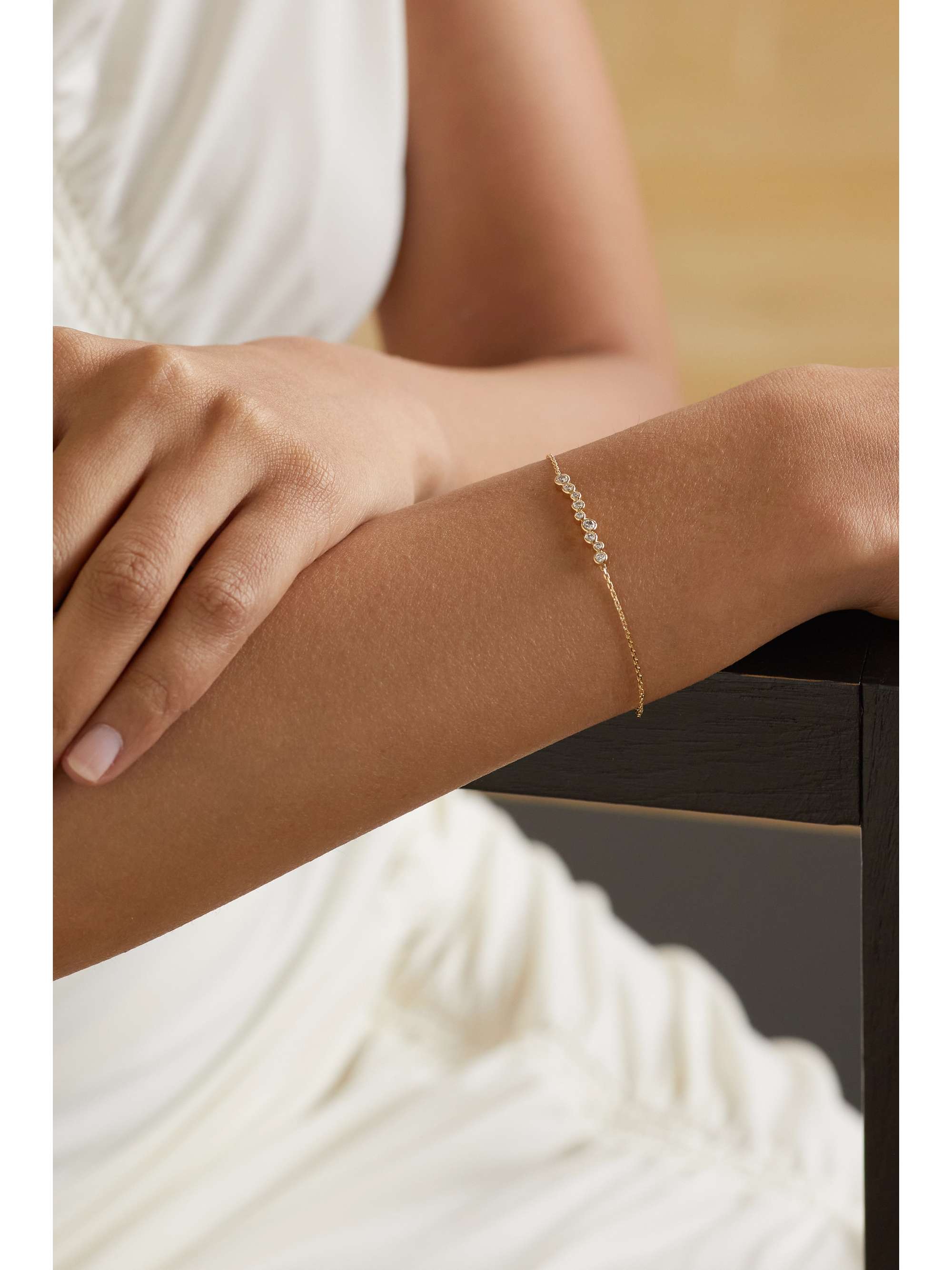 KIMAÏ Amie 18-karat recycled gold laboratory-grown diamond bracelet ...