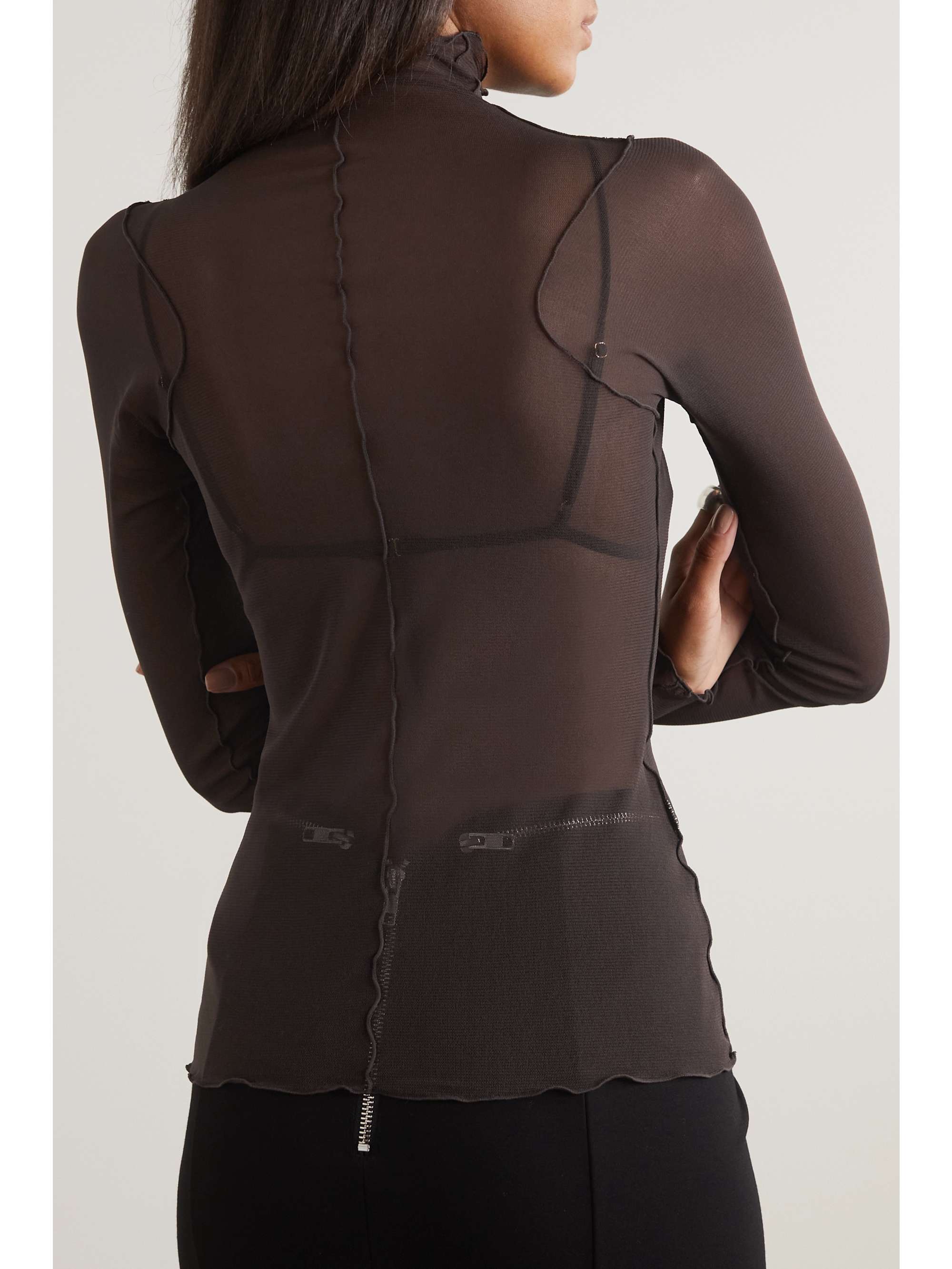 LVIR Tulle turtleneck top | NET-A-PORTER