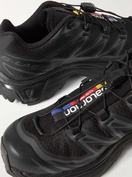 SALOMON XT-6 rubber-trimmed mesh sneakers | NET-A-PORTER