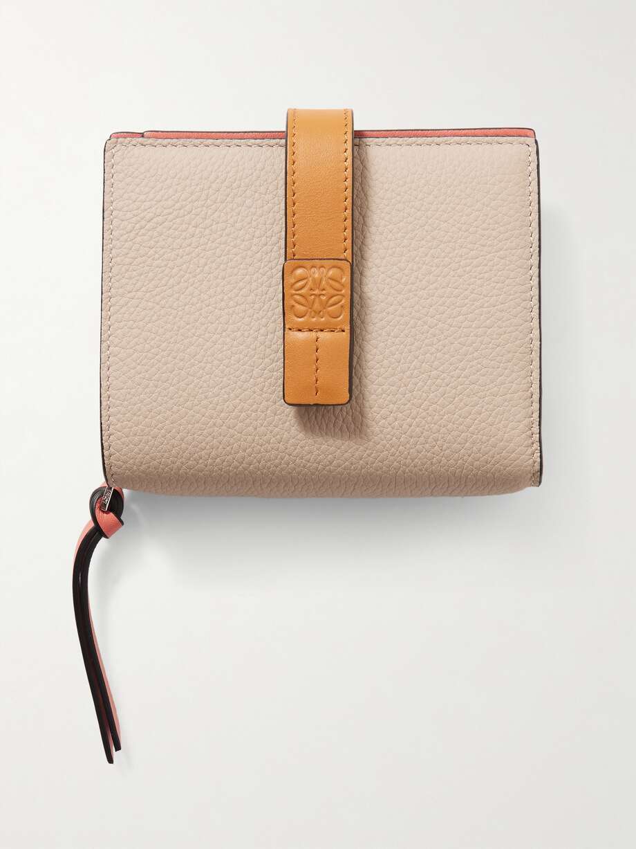 LOEWE Two-tone leather wallet | NET-A-PORTER