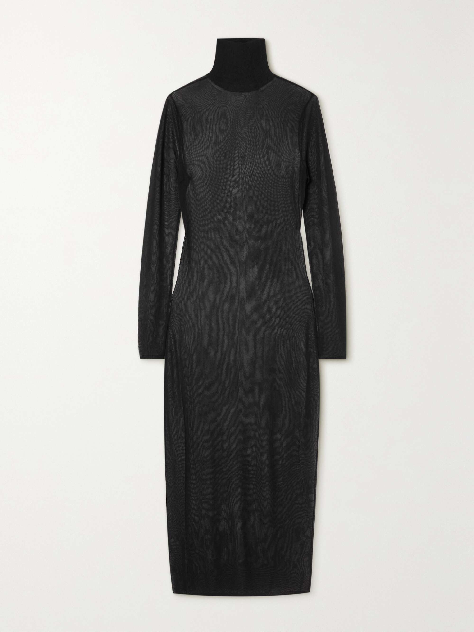 Black Turtleneck Maxi Dress