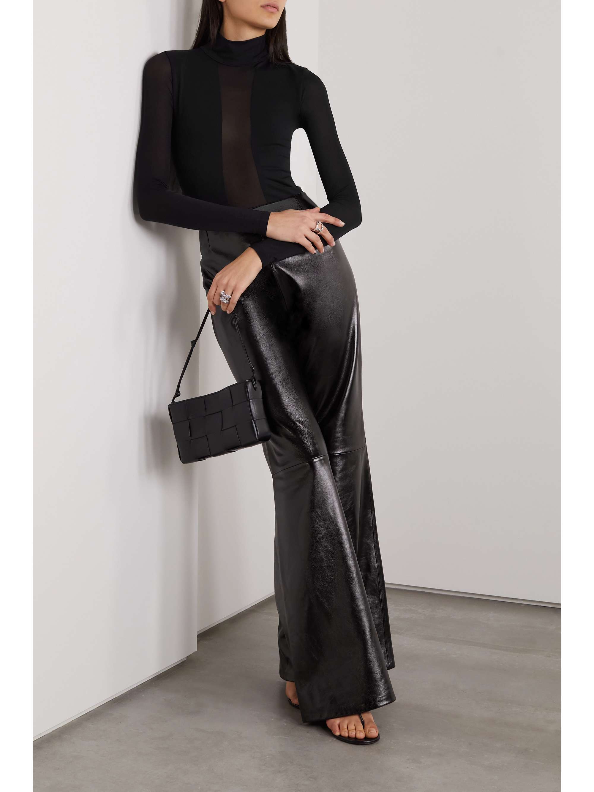 Wolford Dione Paneled Stretch Jersey Bodysuits Net A Porter