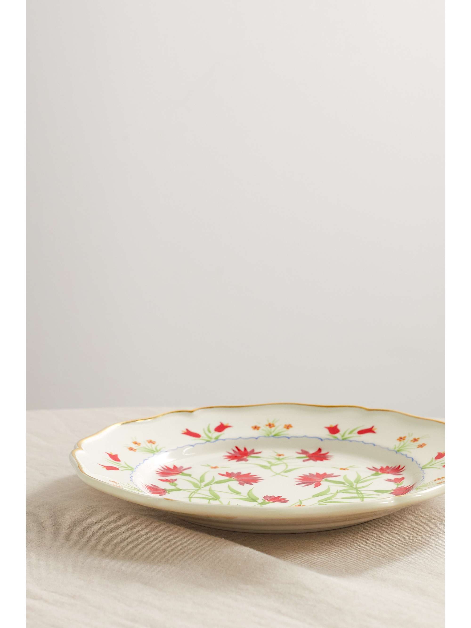 CABANA + Carolina Herrera Josefina 27cm gold-plated ceramic dinner ...