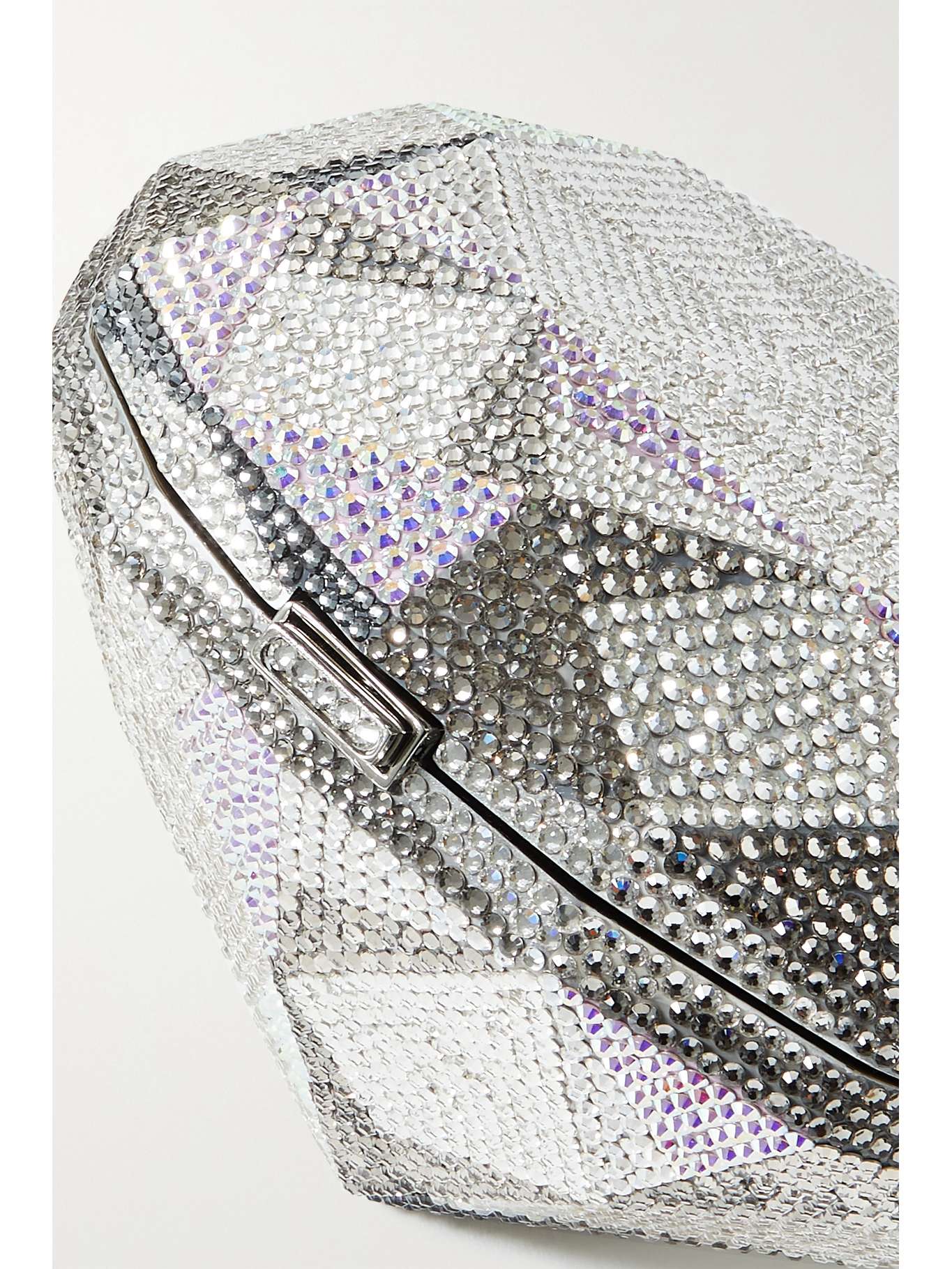 JUDITH LEIBER COUTURE Diamond Flawless crystal-embellished silver-tone ...
