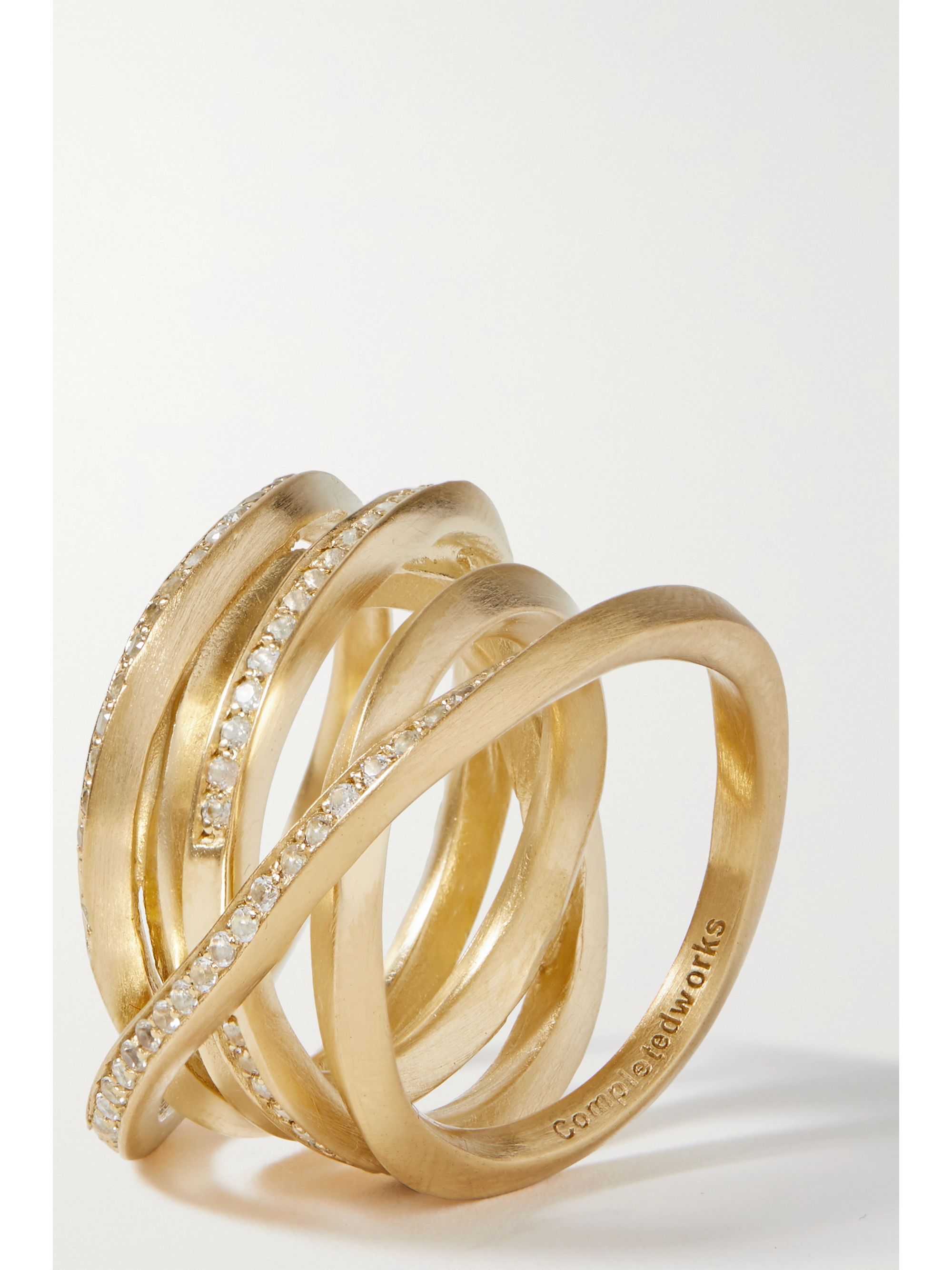 Gold The Murmer of False Idols recycled gold vermeil topaz ring ...