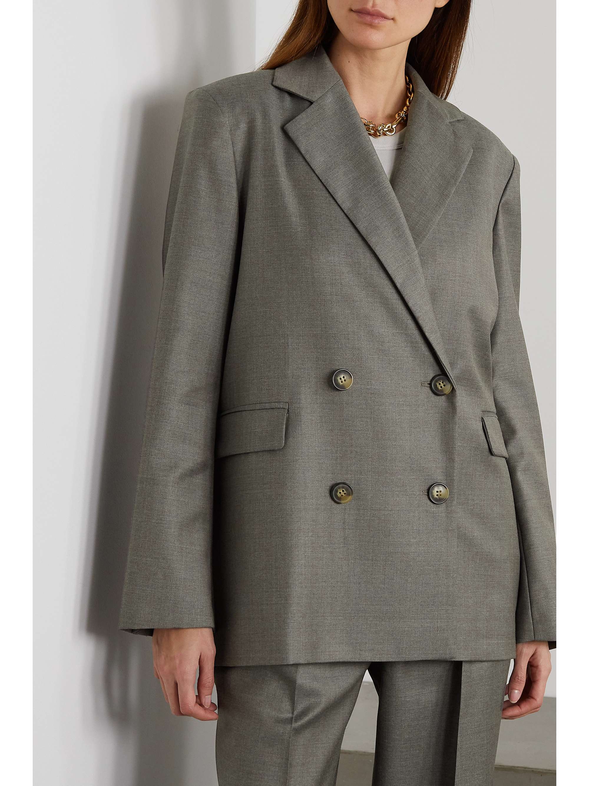 LOULOU STUDIO Donau oversized double-breasted wool blazer | NET-A-PORTER