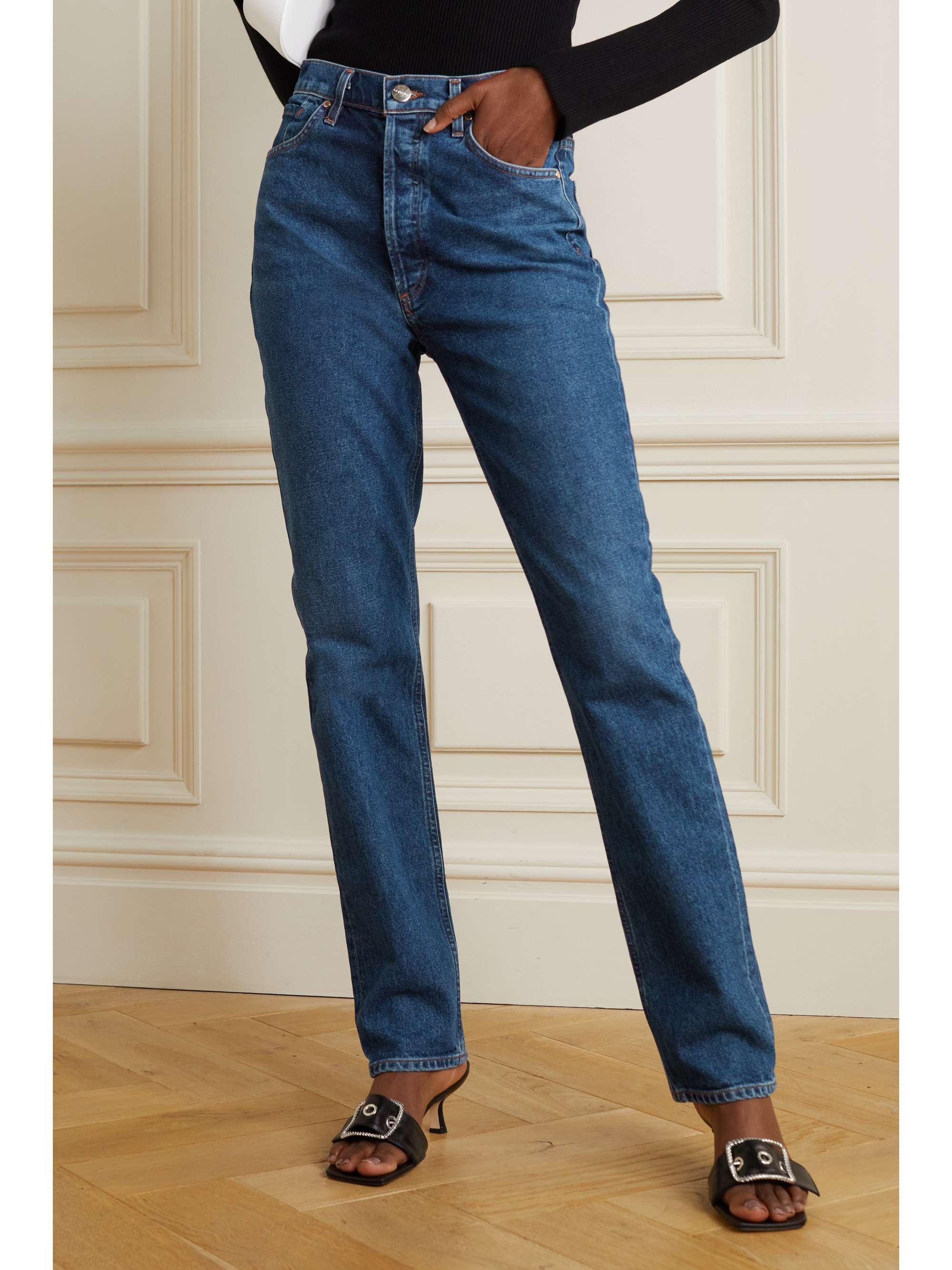 GOLDSIGN Lawler high-rise slim-leg jeans | NET-A-PORTER