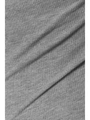 SKIMS Soft Lounge Ribbed Long stretch-modal slip dress - Heather Grey ...