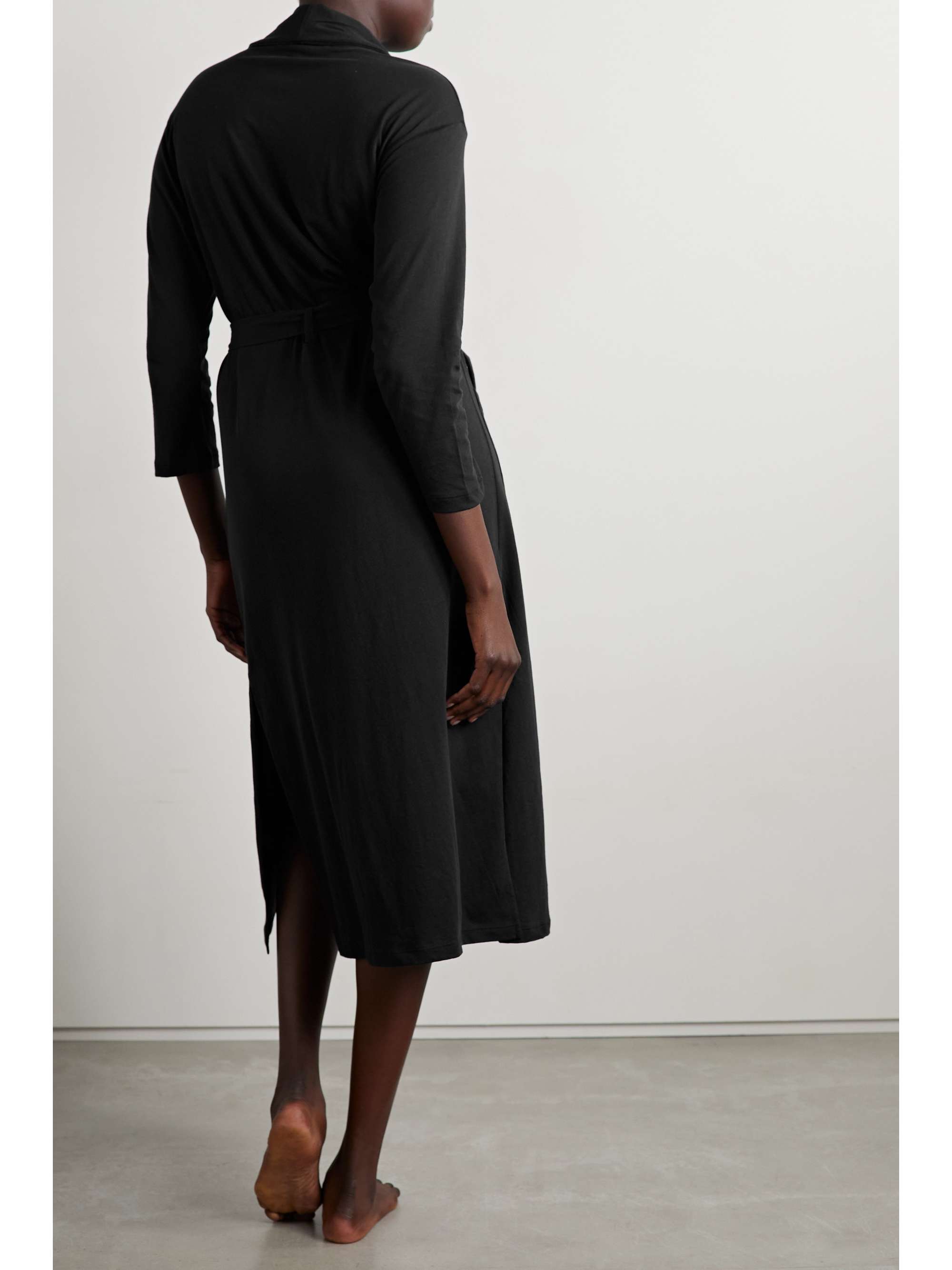 SKIN 【NET SUSTAIN】Carina 有机比马纯棉平纹布睡袍 | NET-A-PORTER