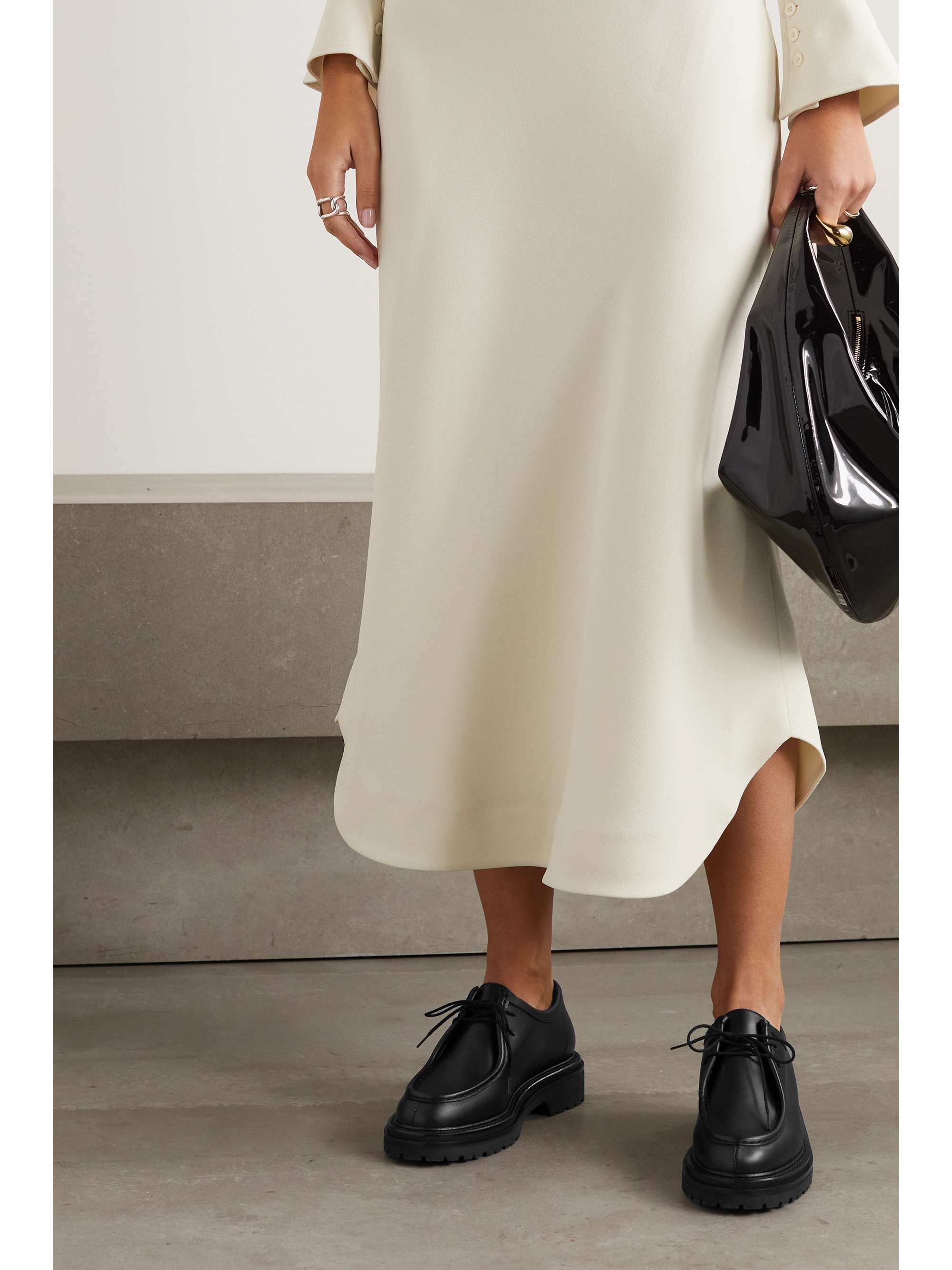 LEGRES Leather brogues | NET-A-PORTER