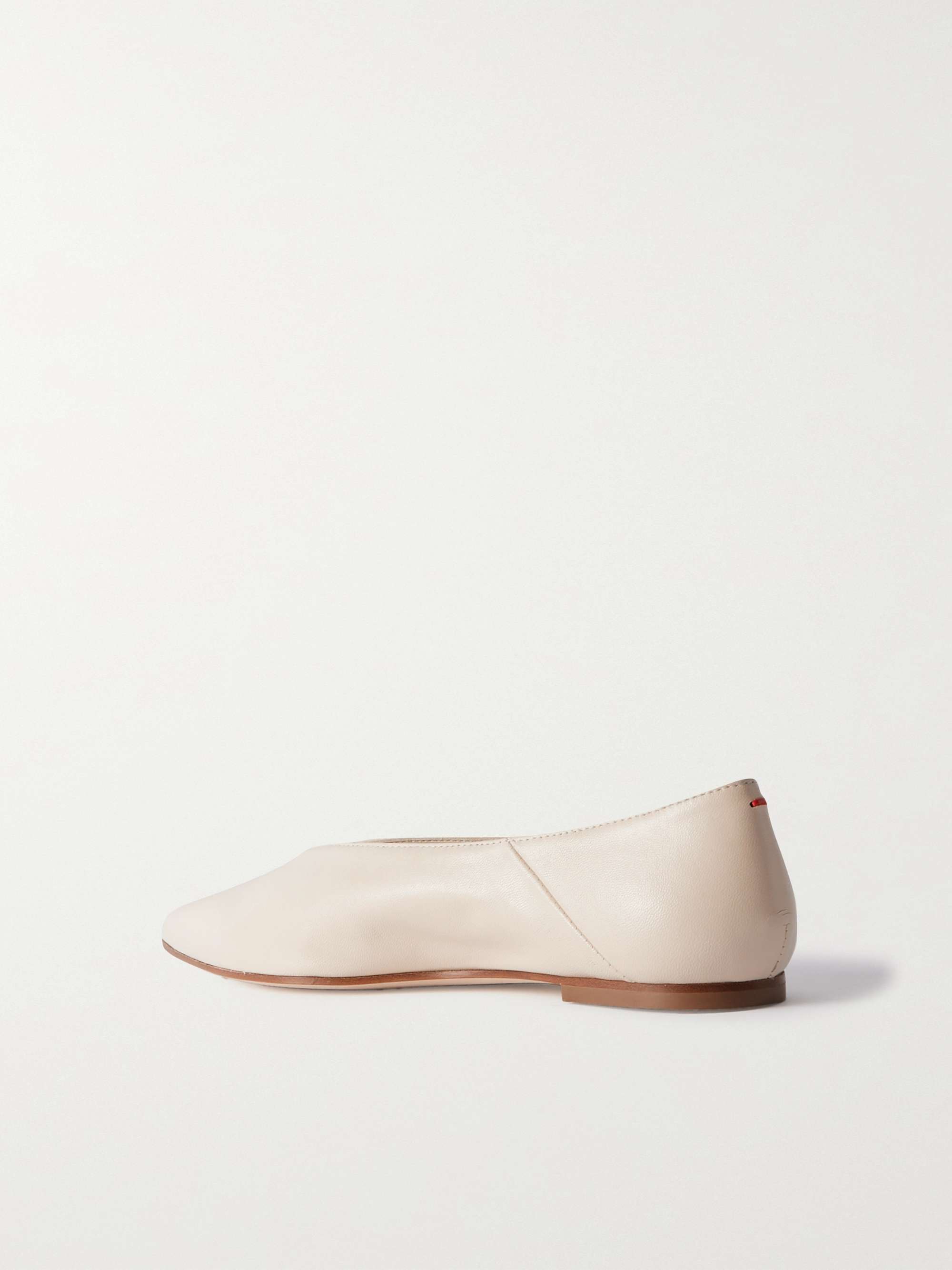 AEYDE Moa leather point-toe flats | NET-A-PORTER