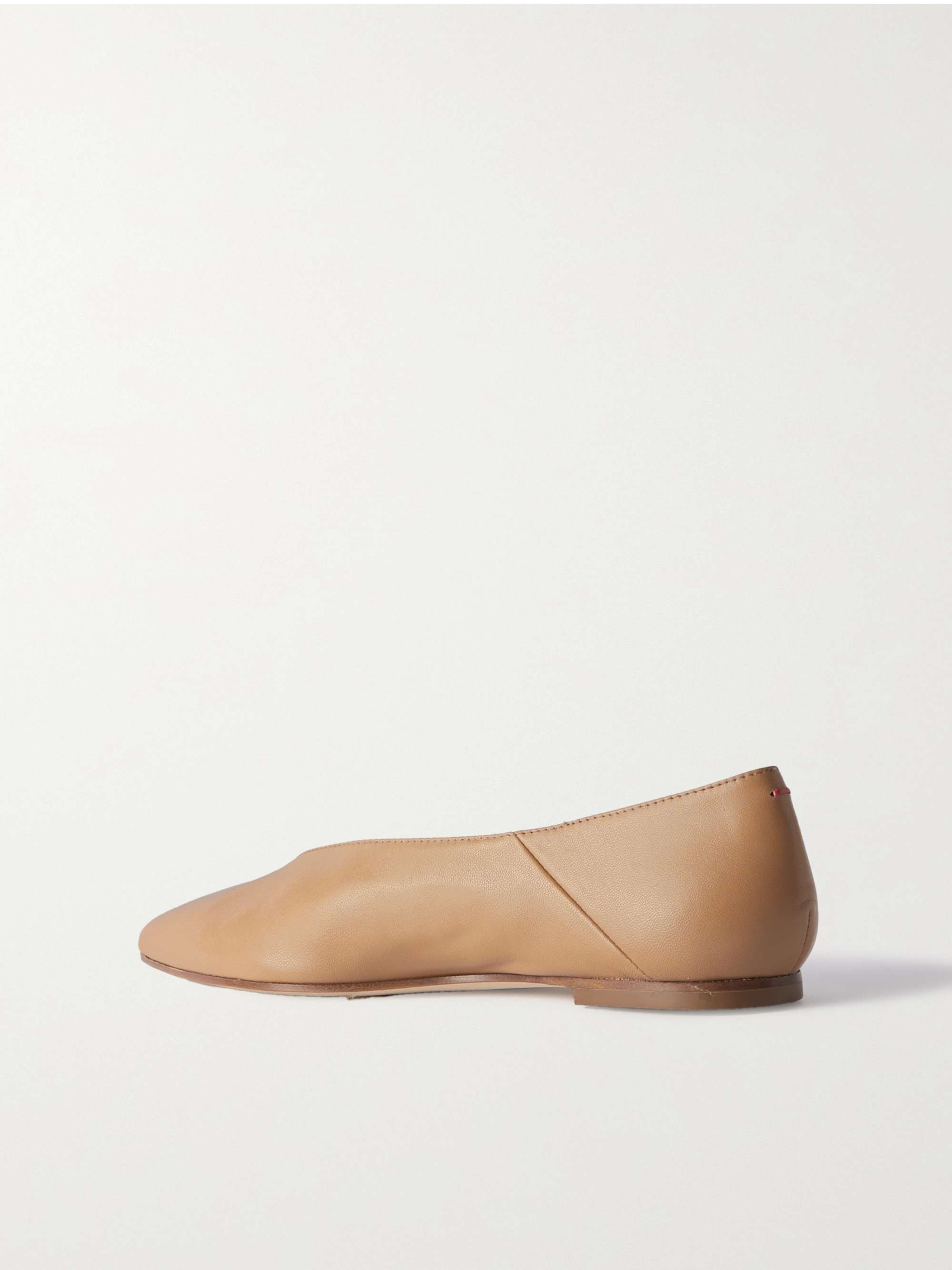 AEYDE Moa leather point-toe flats | NET-A-PORTER