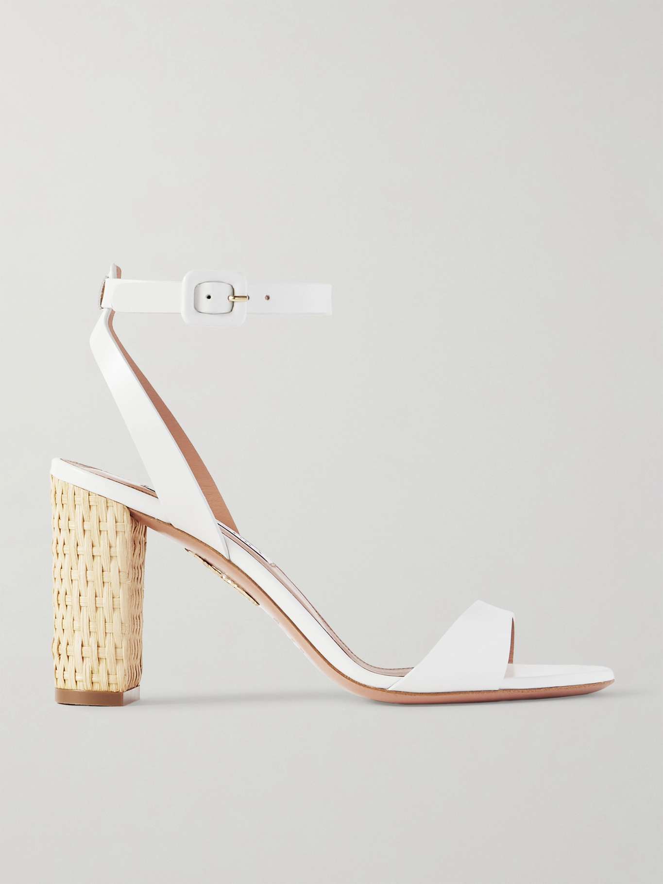 AQUAZZURA Sunseeker 85 leather sandals | NET-A-PORTER
