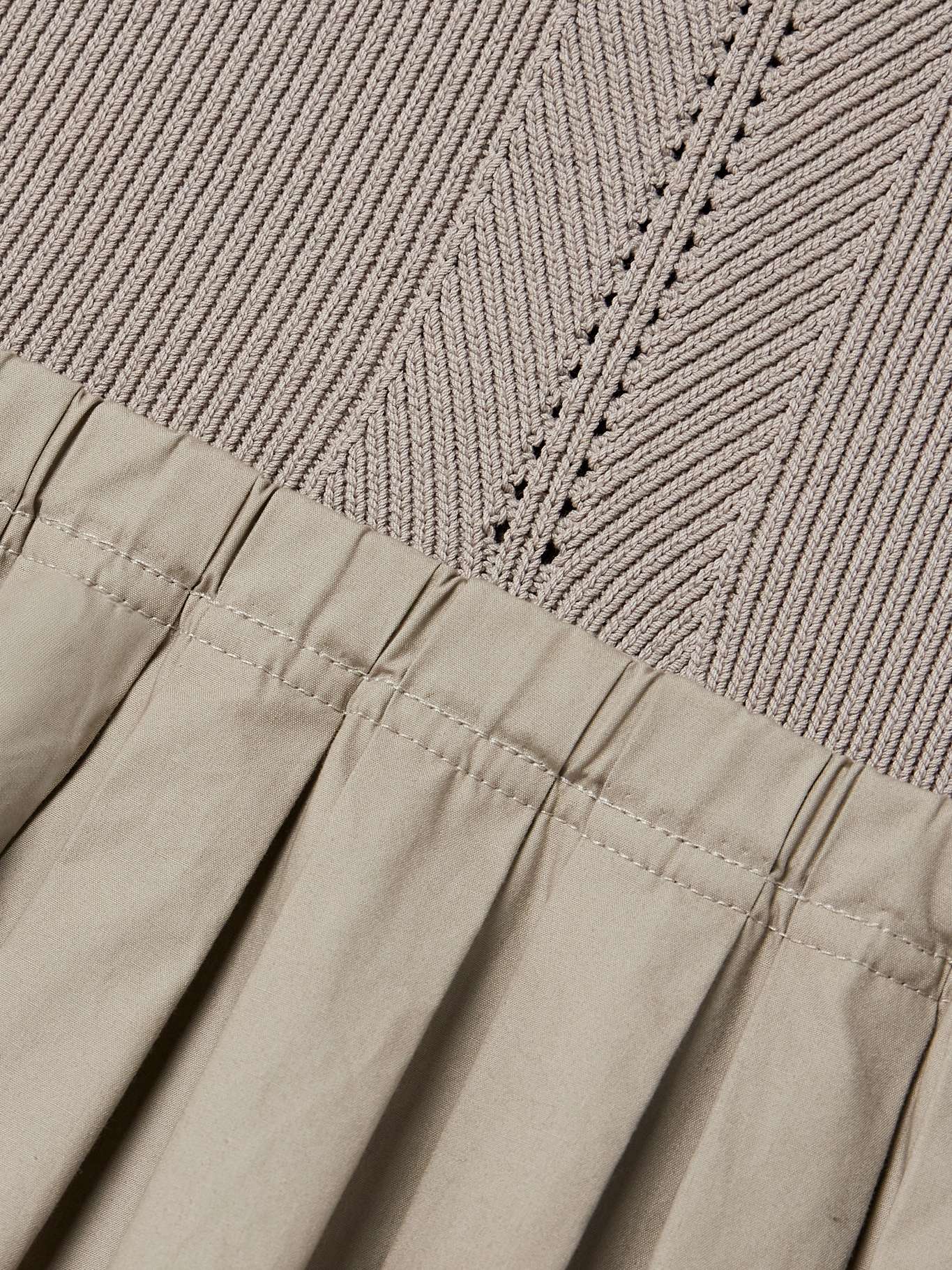 PROENZA SCHOULER WHITE LABEL Gene pointelle-knit silk and cotton-blend ...