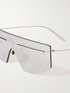 Silver D-frame silver-tone sunglasses | PRADA EYEWEAR | NET-A-PORTER