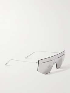 Silver D-frame silver-tone sunglasses | PRADA EYEWEAR | NET-A-PORTER
