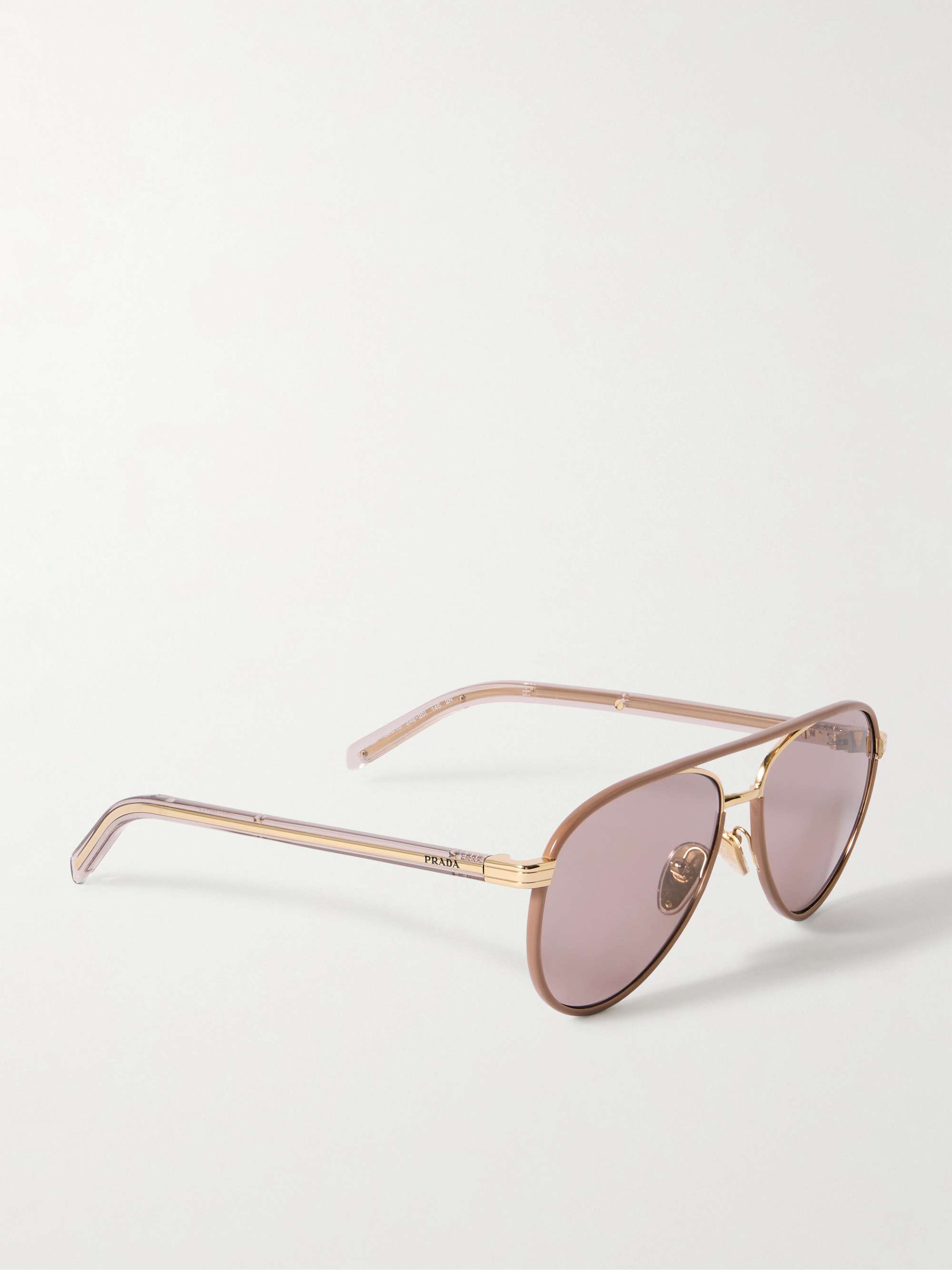 PRADA EYEWEAR アビエイタースタイル ローズゴールドトーン PRADA EYEWEAR アビエイタースタイル ローズゴールドトーン