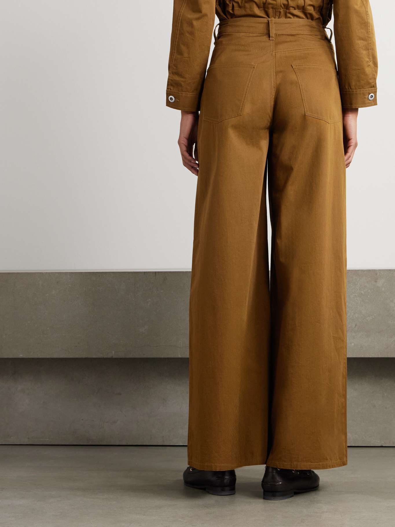 EMPORIO SIRENUSE Nadia silk-twill wide-leg pants | NET-A-PORTER