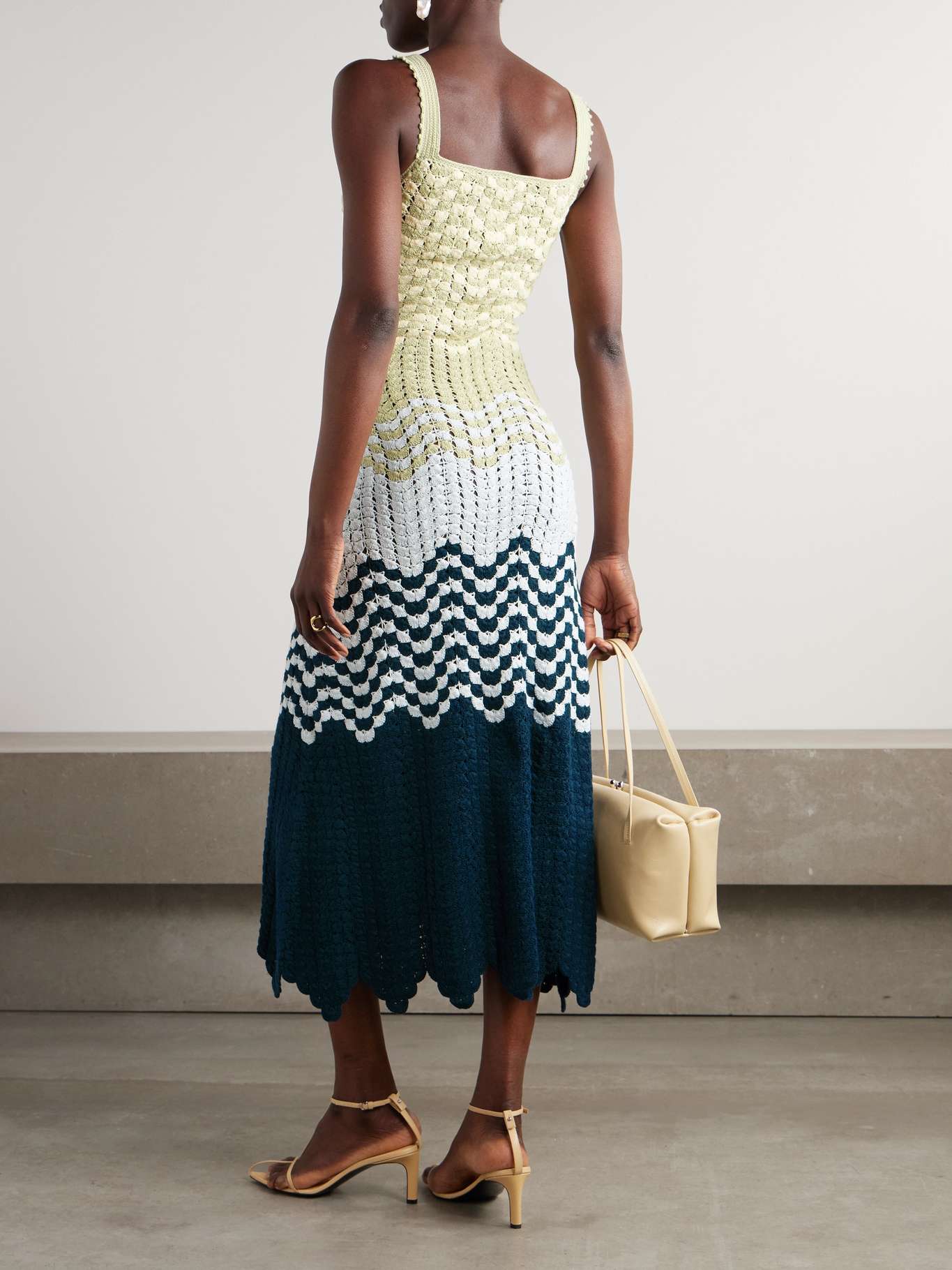 ESCVDO Marea crocheted cotton maxi dress | NET-A-PORTER