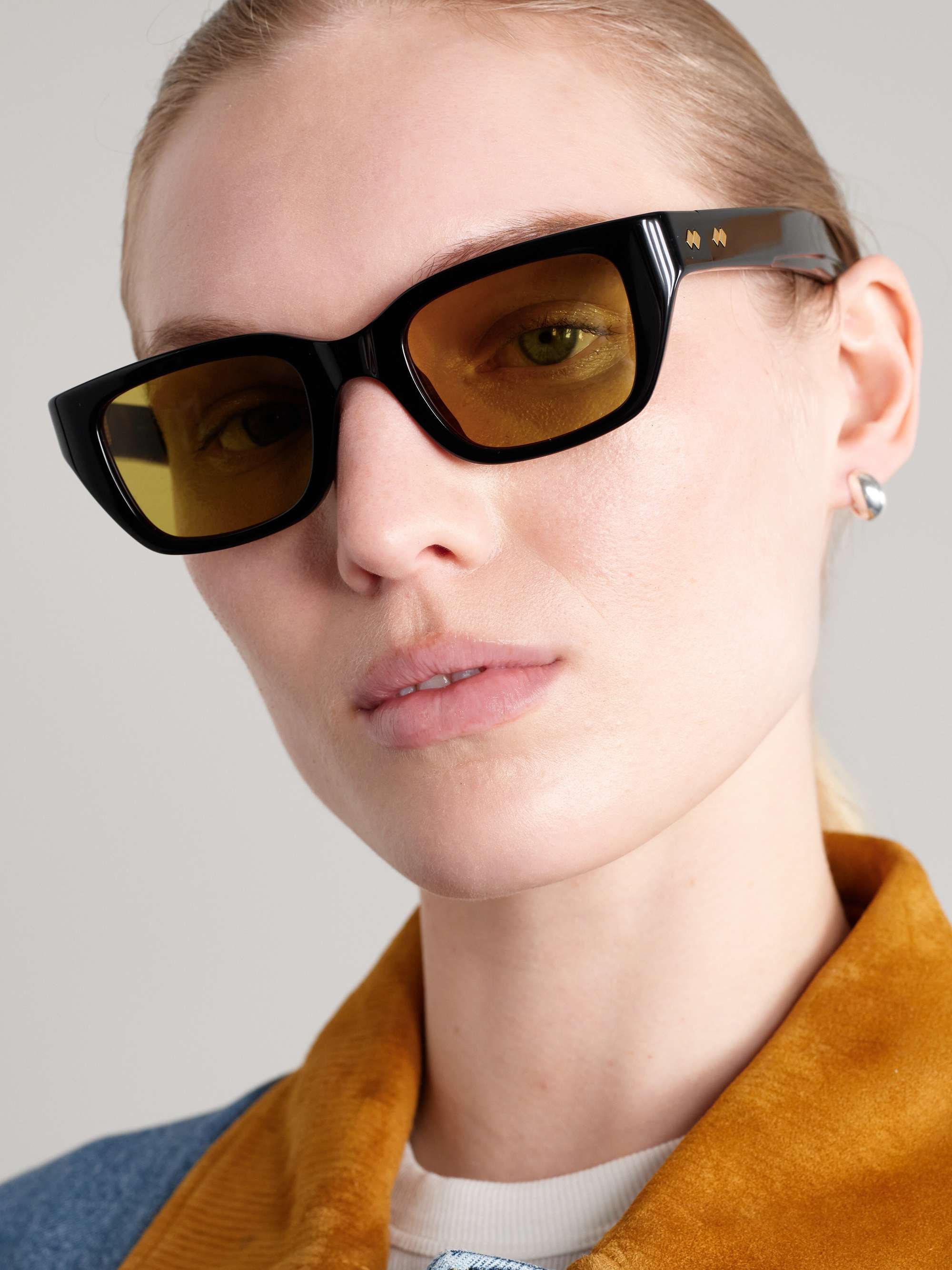 BOTTEGA VENETA EYEWEAR Ribbon square-frame acetate BOTTEGA VENETA EYEWEAR Ribbon square-frame acetate
