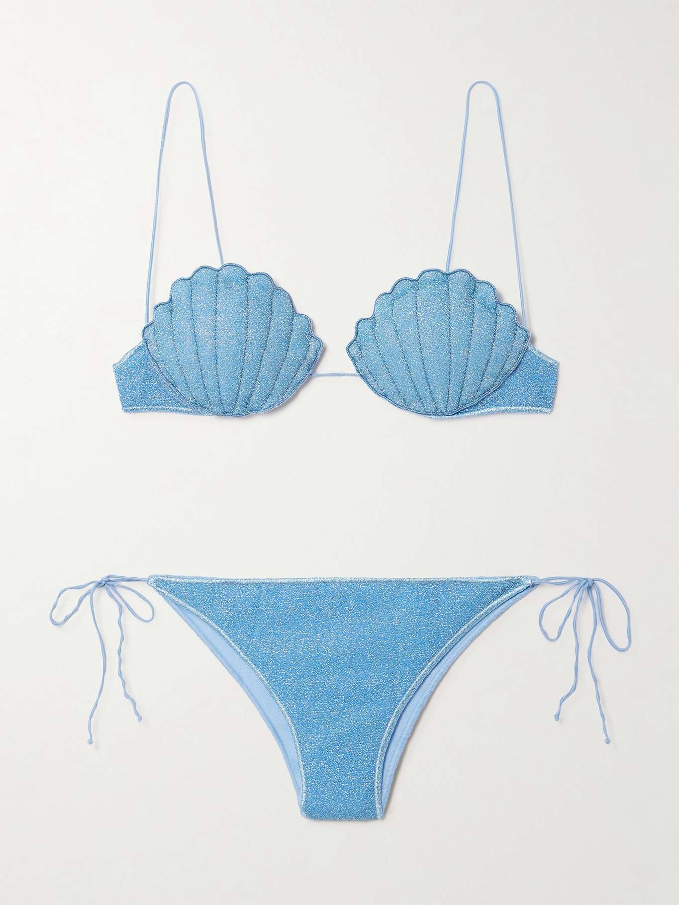 OSÉREE Lumière Shell Lurex bikini | NET-A-PORTER