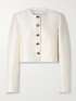 BRANDON MAXWELL The Ryder cropped crinkled silk-satin jacket | NET-A-PORTER