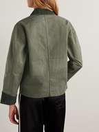 BODE Corduroy-trimmed waxed-cotton jacket | NET-A-PORTER
