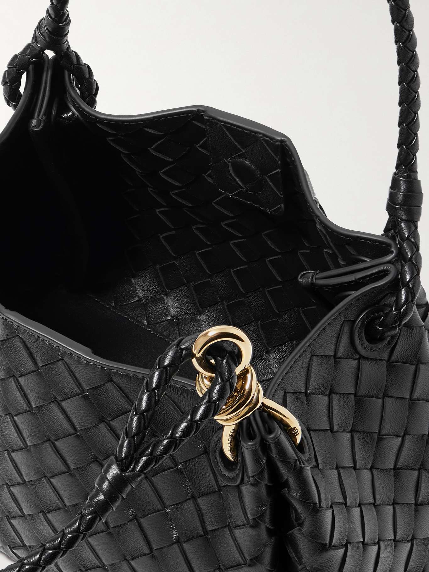BOTTEGA VENETA Parachute medium Intrecciato leather shoulder bag | NET ...