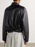 LOEWE Gathered leather jacket | NET-A-PORTER