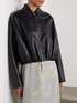 LOEWE Gathered leather jacket | NET-A-PORTER