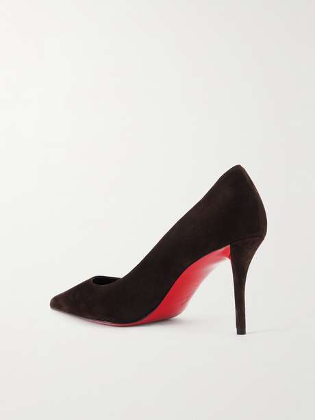 CHRISTIAN LOUBOUTIN Miss Z 80 suede pumps | NET-A-PORTER