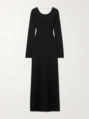 BOTTEGA VENETA Open-back chain-embellished knitted maxi dress | NET-A ...