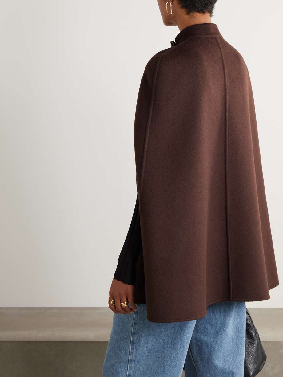 GUCCI Embellished wool and silk-blend cape | NET-A-PORTER