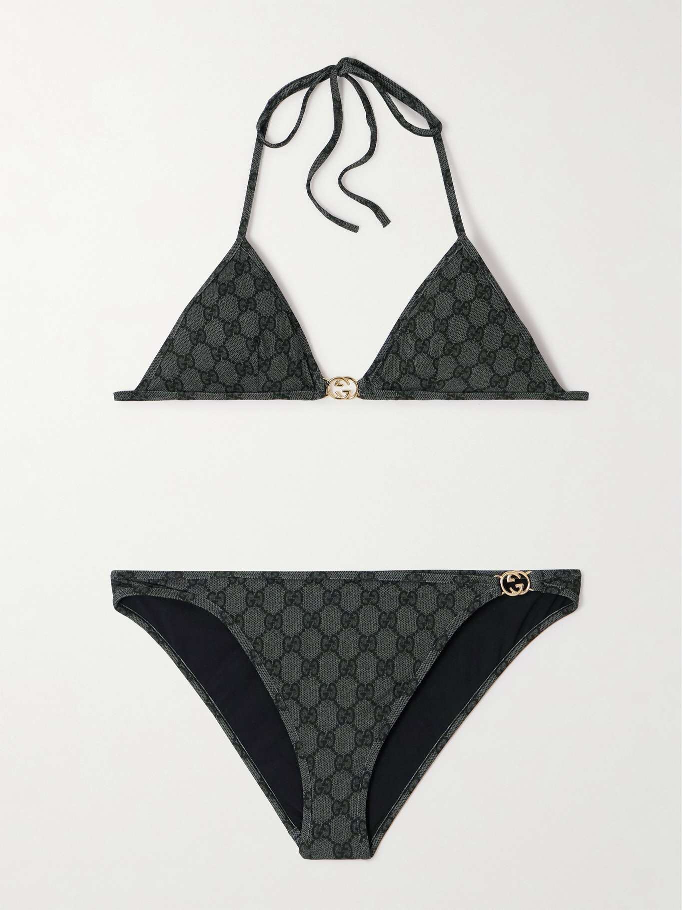 GUCCI Embellished printed bikini | NET-A-PORTER