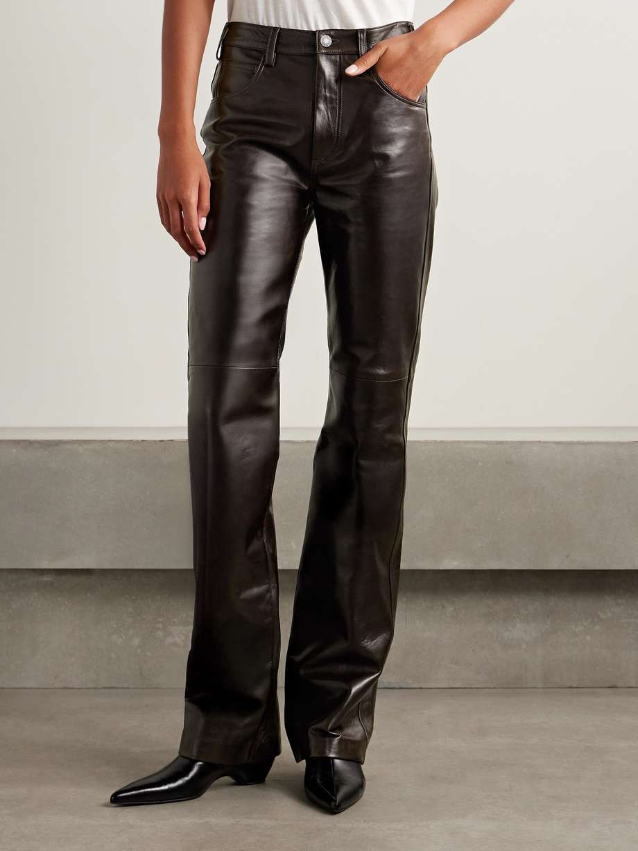 NILI LOTAN Joan leather straight-leg pants | NET-A-PORTER