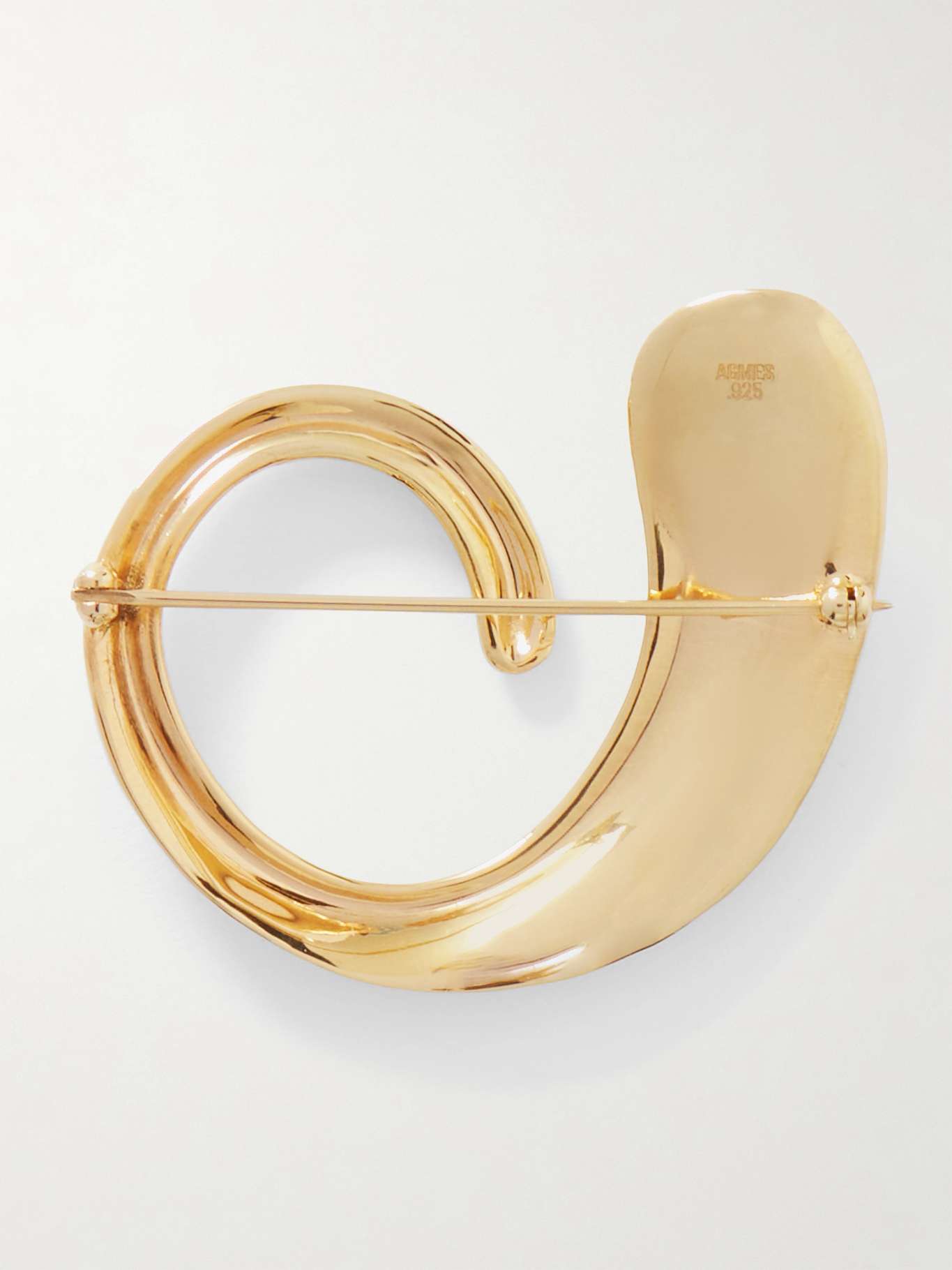 AGMES Marta recycled gold vermeil brooch | NET-A-PORTER