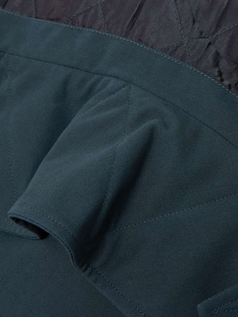 DRIES VAN NOTEN Oversized cropped quilted shell-trimmed cotton-canvas ...